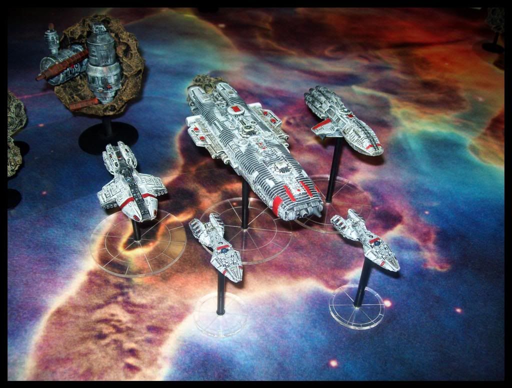 [TMP] "Full Thrust AAR: Colonial fleet vs The Space Marines" Topic